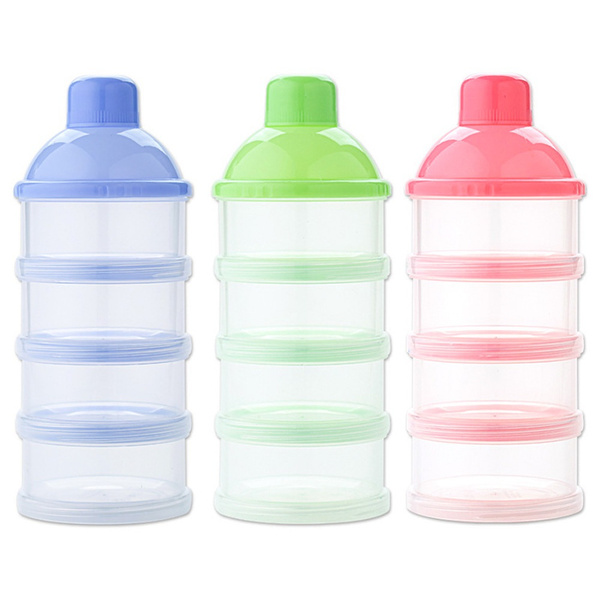 4-Layer Formula Dispenser Stackable Milk Powder Container For Baby Kids ...