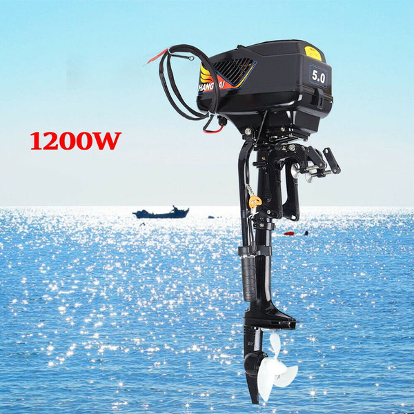 48V 5HP Electric Outboard Trolling Motor Fishing Boat Engine 1200W w ...