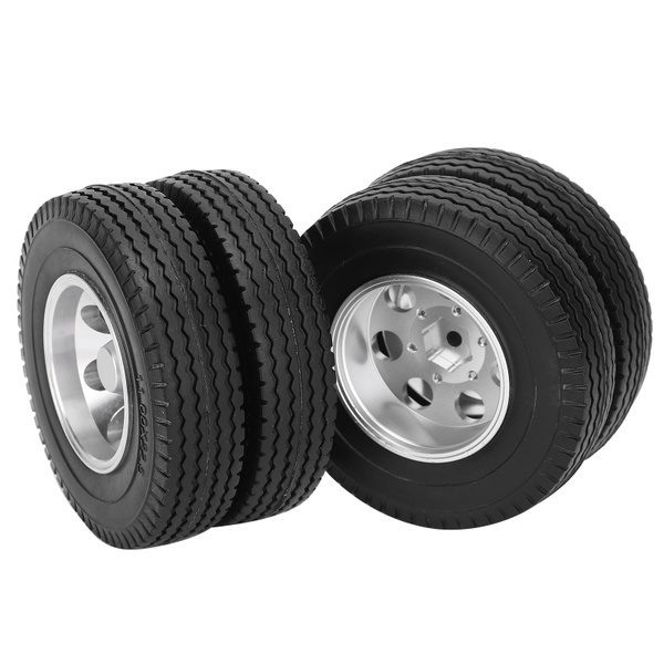 2pcs RC Trailer Rear Wheels Tire For 1/14 Tractor Truck RC Climber | Wish