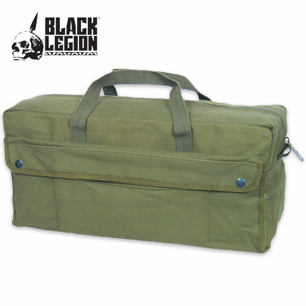 Government Issued Style Mechanics Heavy Duty Tool Bag Olive Drab Canvas ...