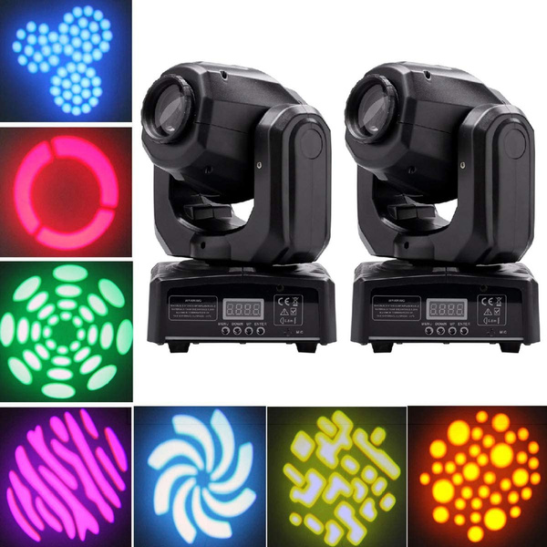 2PCS Moving Head Stage Light, 40W LED Disco Light Effects with 4 ...