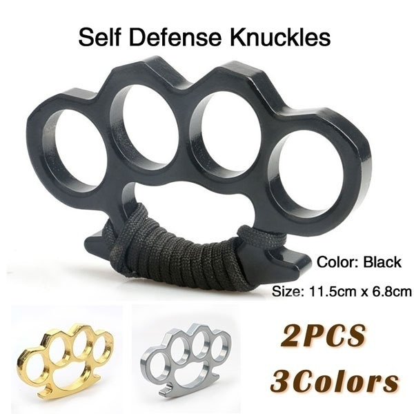 Unisex Brass Knuckles Tactical Survival Multi-functional Self Defense ...