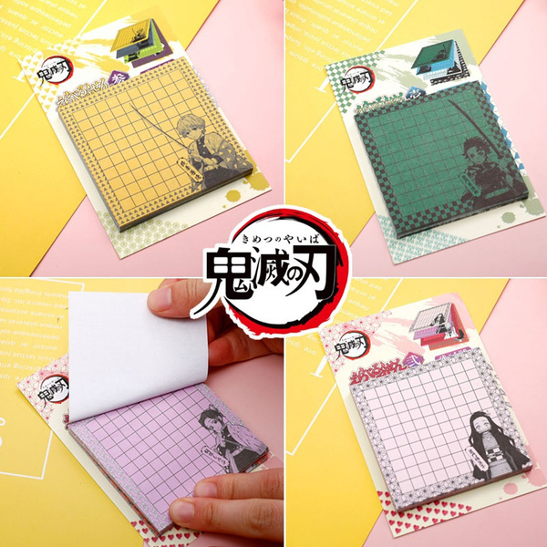 Hot Sale Demon Slayer Kimetsu No Yaiba Anime Sticky Notes Cute Cartoon ...