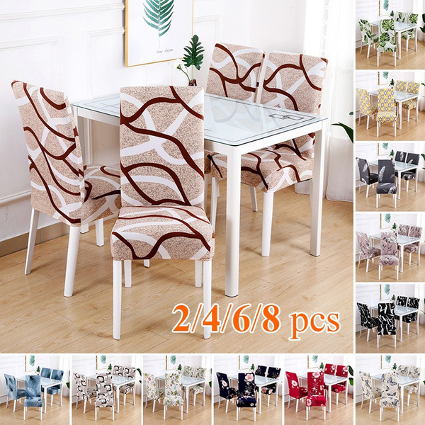 Stretch Removable Washable Dining Chair Covers Slipcover Protector for ...