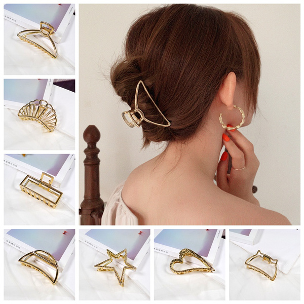 Hair Clip Back Head Metal French Clip Hair Headdress Grabbing Clip ...