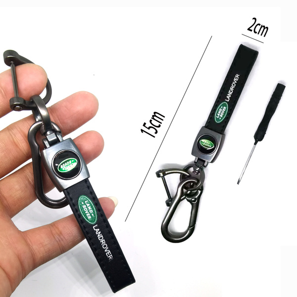 Car keychain metal leather key ring horseshoe mouth suitable for all ...