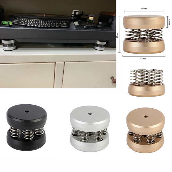 HIFI Audio Stand Feet Speaker Spike Spring Damping Pad Audiophile Shock ...