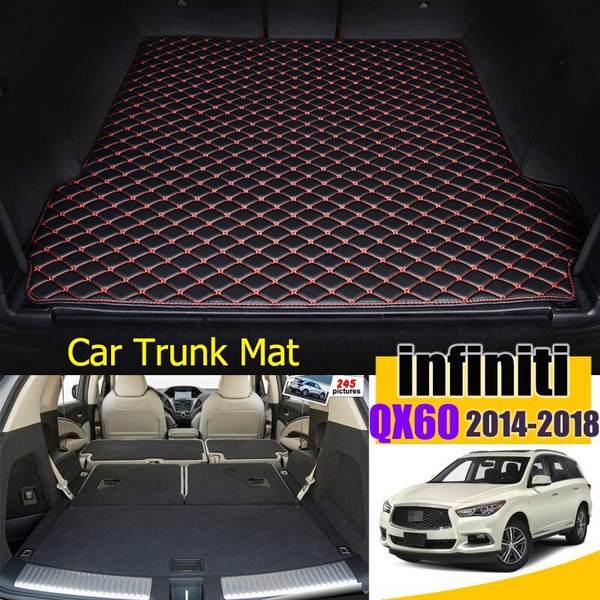 Custom Leather Car Trunk Mats For Infiniti QX60 2014-2018 Rear Trunk ... Custom Leather Car Trunk Mats For Infiniti QX60 2014-2018 Rear Trunk ...