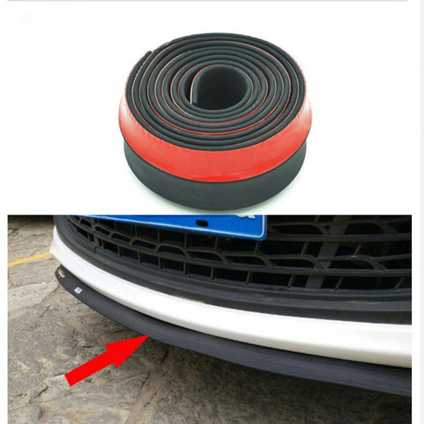2.5m Car Protector Front Bumper Lip Splitter Sticker Body Kit Spoilers ...