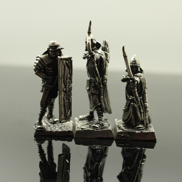 Desktop Metal Copper Ornaments Figure Roman Legionary Soldier Model ...