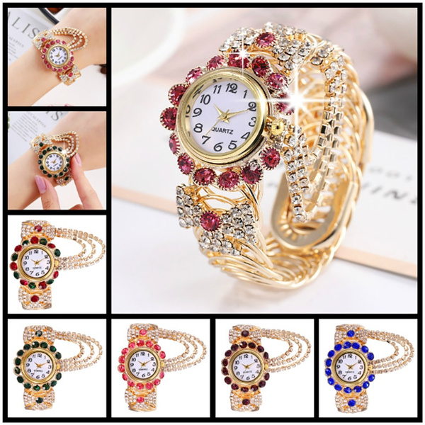 New Fashion Rhinestone Bracelet Watch Luxury Watches For Women | Wish