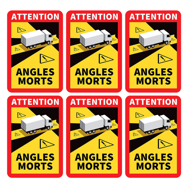 Dead angles on heavy vehicles blind spot safety waterproof sticker ...