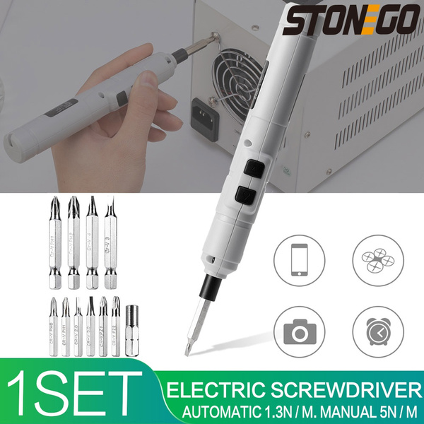 Forward Reverse Mini Electrical Screwdriver USB Cordless Battery Drill ...