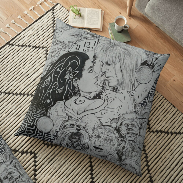 Labyrinth It's Only Forever Pattern Pillow Case Fashion Square Cushion ...