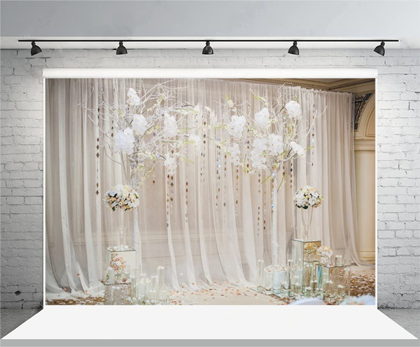 Bridal Floral Wall Backdrop Wedding Photography Background Dessert