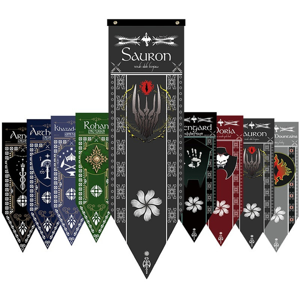 lotr prequel flags sauron Barad-dur dark tower arnor rohan arthedain ...