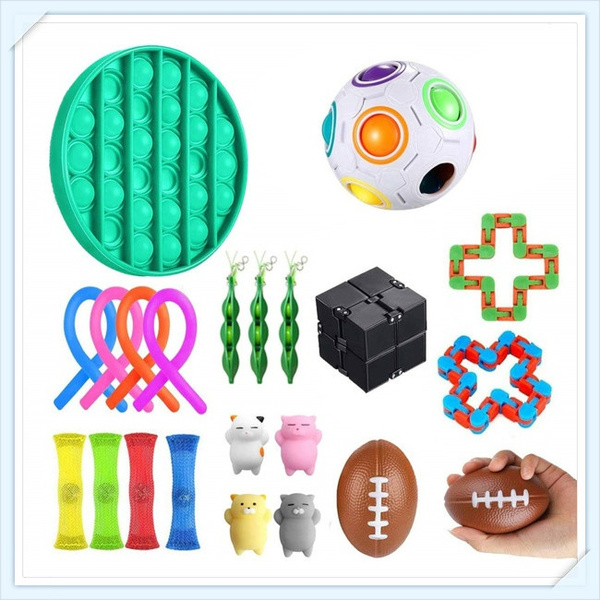 2021 New Fidget Sensory Toy Set Stress Relief Toys Autism Anxiety ...
