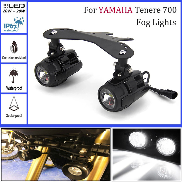Motorcycle Fog Lights Auxiliary Light Bracket Driving Lamp For YAMAHA ...