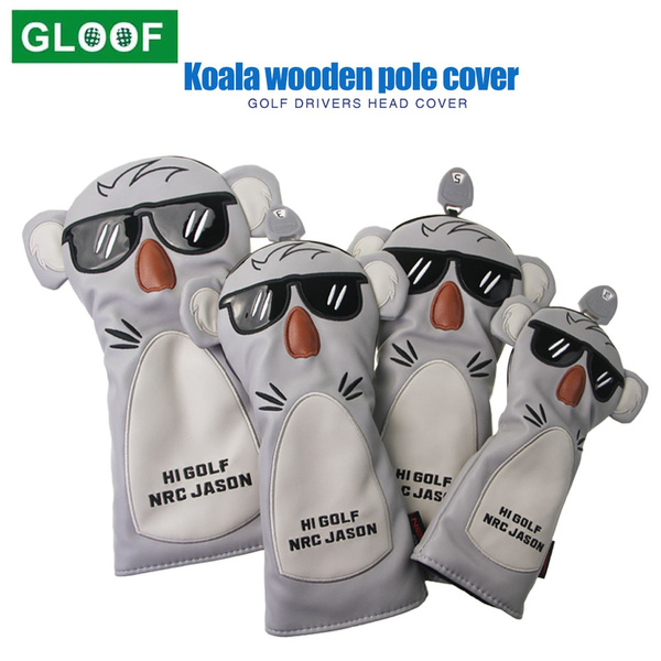 1Set Golf Headcover Koala Head Cover Driver Fairway Blade Mallet Putter ...