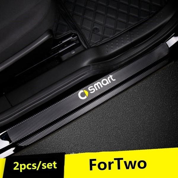 Carbon Fiber Car Sticker Smart Fortwo Forfour Cars Threshold Trunk ...