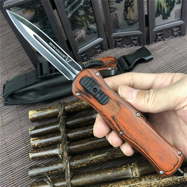 Benchmade Infidel Knife Tactical Dagger AUTO OTF Knife 3.81" D2 Satin ...