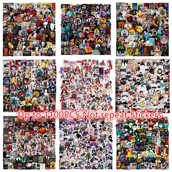 100PC Cool Punk Graffiti Stickers for Dragon Ball Naruto Demon Slayer ...