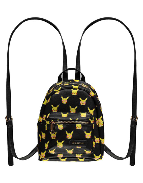 Pokemon Mini Backpack Pikachu All Over Print Logo new Official Black | Wish