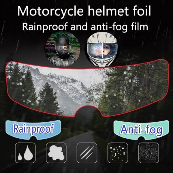 Outdoor Universal Cycling Motorcycle Helmet Shield Clear Anti Fog Film ...