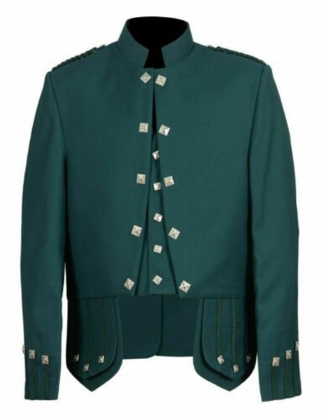 New Scottish Fashion Green Sheriffmuir Doublet Jacket with Waistcoat | Wish