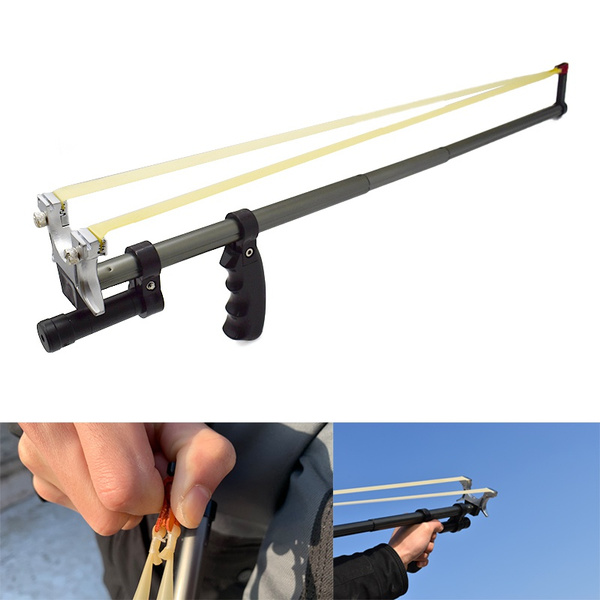 Aluminum Alloy Extendable Telescopic Rod Slingshot Outdoor Shooting ...
