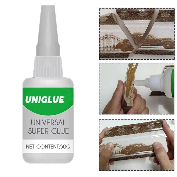 50g Uniglue Universal Super Glue Strong Plastic Glue Crafts Repair ...