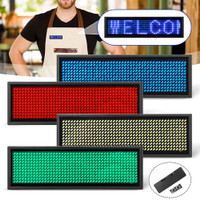 Mini LED Digital Light Programmable Rechargeable Scrolling Name Message ...