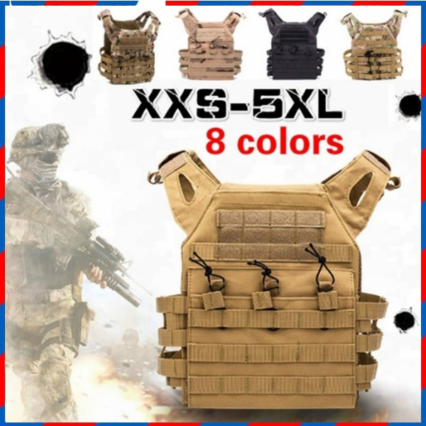 NEW Army Vest Safety Vest Lightweight MOLLE Tactical Armor Plate ...