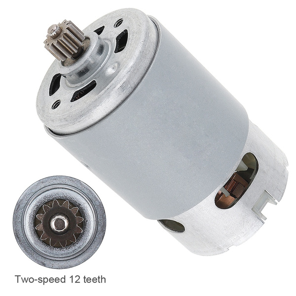 RS550 25V 19500 RPM DC Motor with Two-speed 12 Teeth and High Torque ...