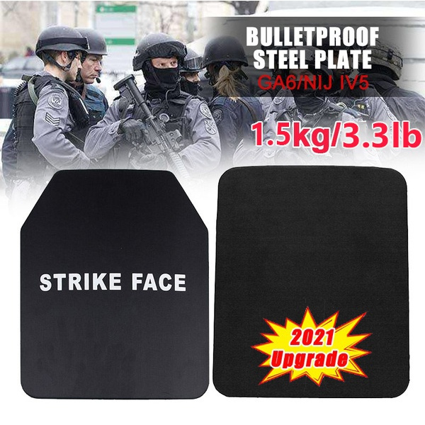 NEW Upgrade NIJ IIIA 2.5mm Bulletproof Steel Plate High Technology ...