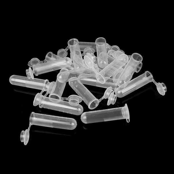 20PCS 5ml Container Lab Scale Sample Centrifuge Tube Round Bottle Small ...