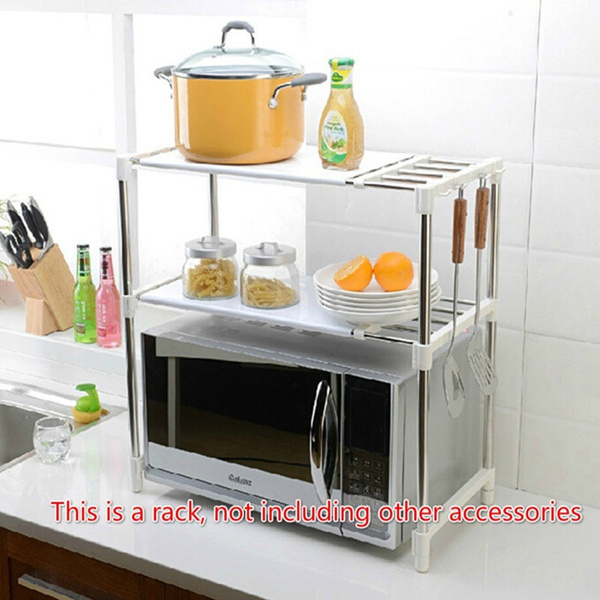 Multifunctional Microwave Oven Stainless Steel Shelf Storage Rack ...