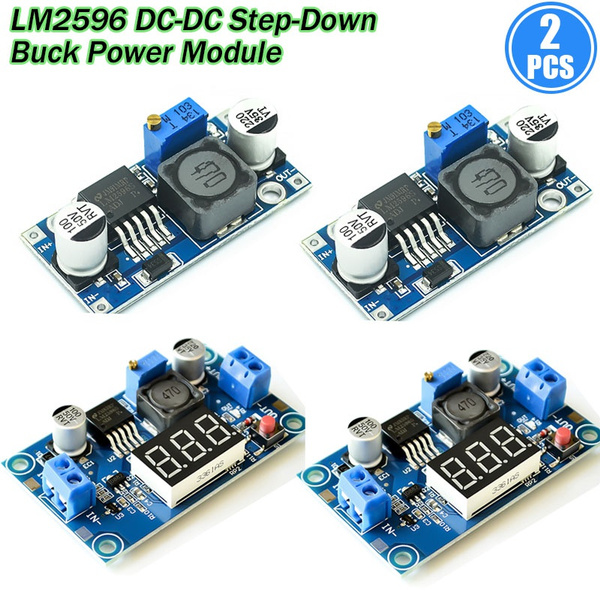 1/2 PCS LM2596 DC-DC Step Down Buck Module Adjustable Power Supply ...