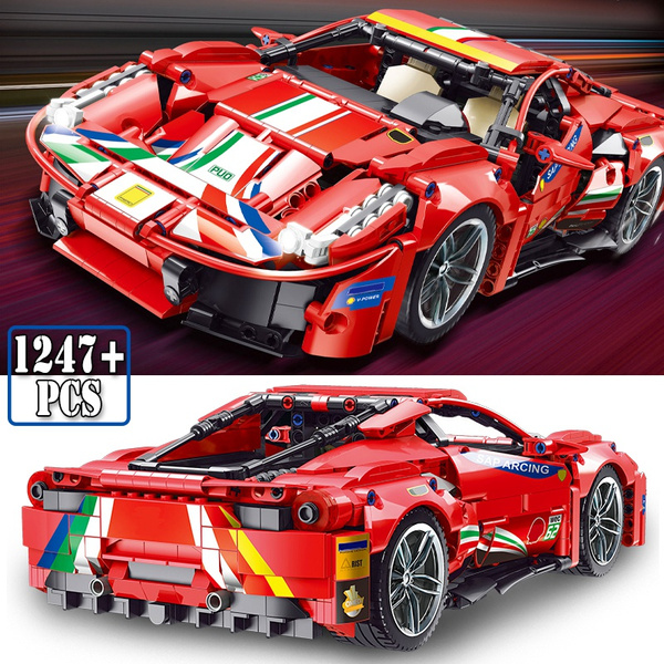 New 1247pcs Super Racing Car Building Blocks MOC Cars Assembly Model ...