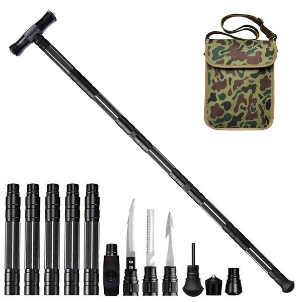 Multi-Function Alpenstocks Trekking Poles T-shaped Walking Stick ...