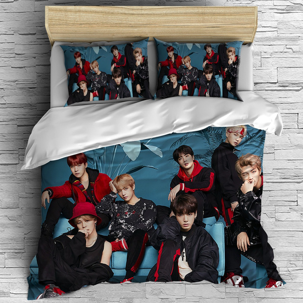 KPOP BTS BT21 Bangtan Boys LOVE YOURSELF WINGS Album Cover Bedding Set ...