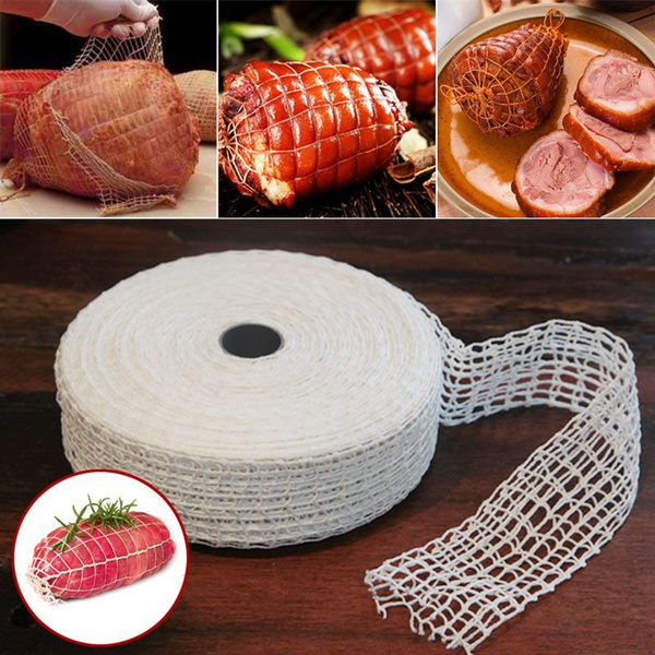 Cotton Meat Net Hot Dog Ham Sausage Butcher's Roast Cooking String Net ...