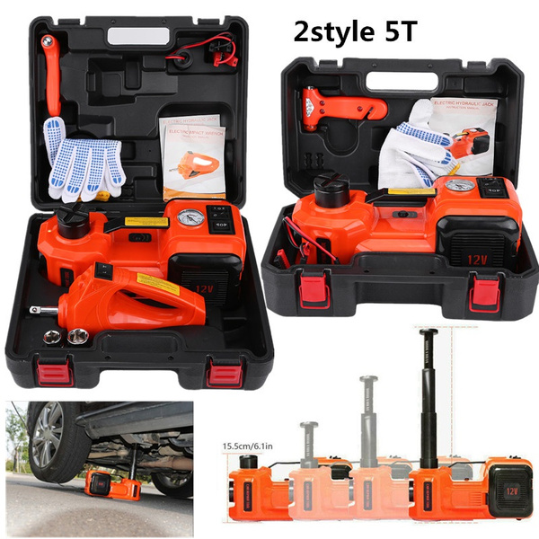 5Ton 12V DC Automotive Car Electric Hydraulic Floor Lift Garage And ...