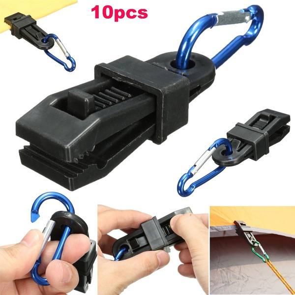 10pcs Heavy Duty Tarpaulin Plastic Clip Clips Slip Clamp For Boat Tent ...