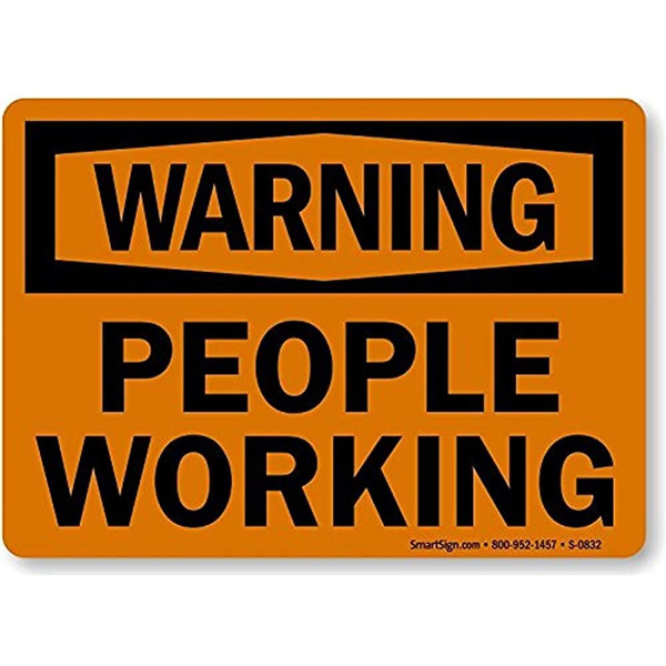 Exclusive Parking lot Metal Sign 12x12,People Working-Retro Art Iron ...