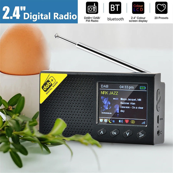 2021 DAB/DAB FM Receiver Radio Mini Bluetooth Radio Portable Digital ...