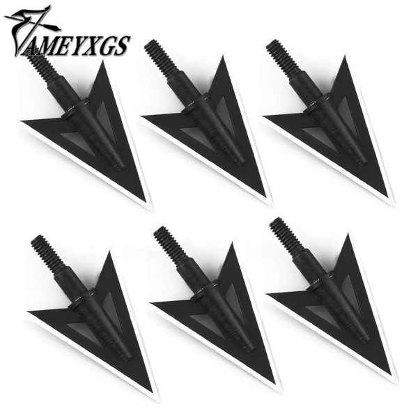 100 Grain Outdoor Crossbow Fishing Sports 2 Sharp Hunting Archery Arrow ...