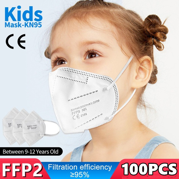 3-10 Old Child Mask Kids FFP2 Mask KN95 Mask Ffp2 Children Safety ...