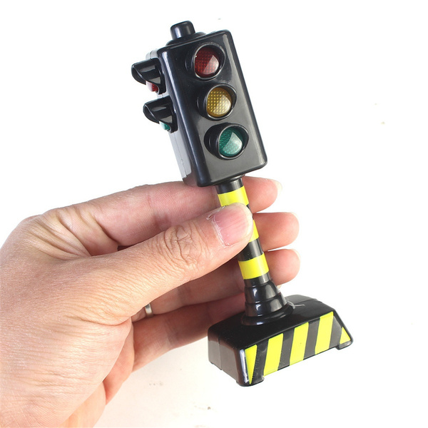 Mini Traffic Signs Road Light Block with Sound LED Children Safety Kids ...