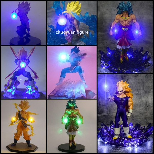 DBZ Led lamp toy goku broli gohan vegeta figure Led lamp goku PVC Model ...